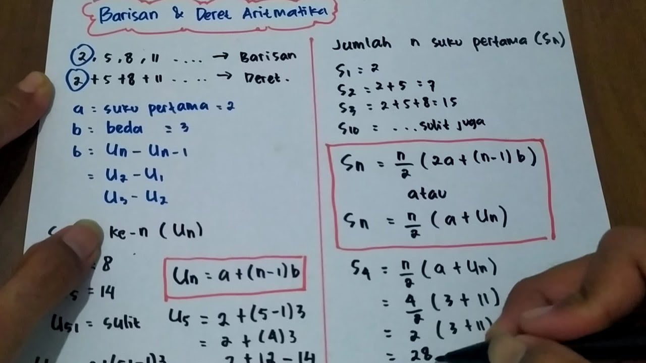 Contoh Soal Deret Aritmatika Lengkap dengan Pembahasannya - AcehGround