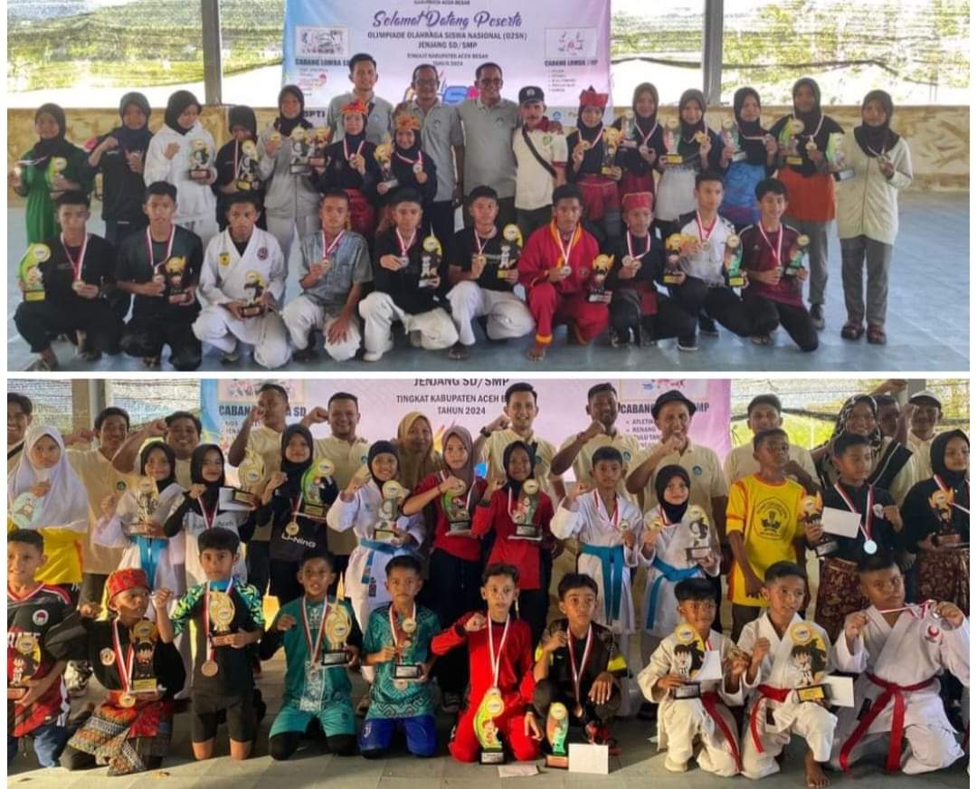 Berikut Para Juara O2SN SD dan SMP Tingkat Kabupaten Aceh Besar Tahun ...