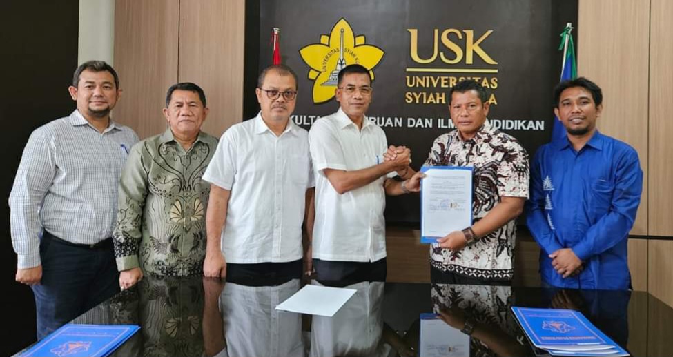 Dinas Pendidikan dan Kebudayaan Aceh Besar Tanda Tangan MOA dengan FKIP USK - AcehGround