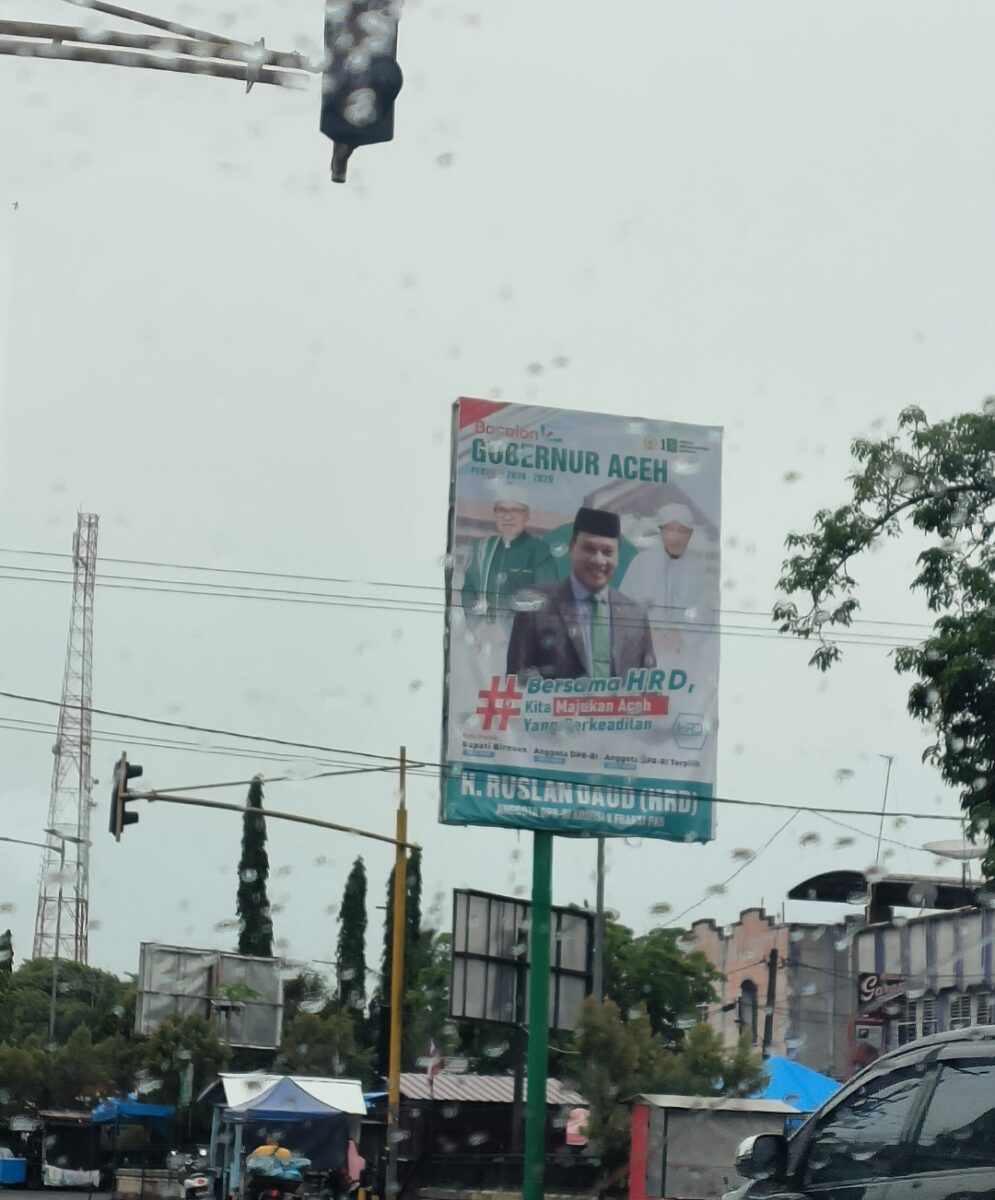 Keseriusan Ruslan M Daud Menuju Kursi Aceh Satu, Foto Baliho dengan ...