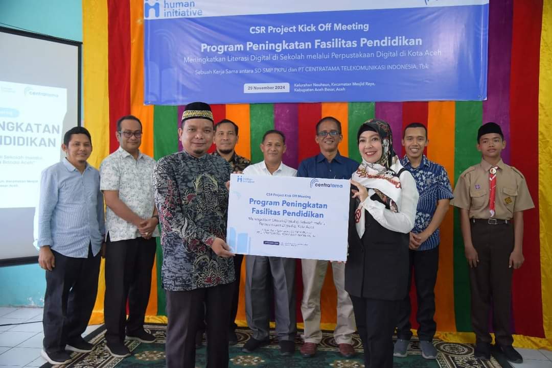 SD-SMP PKPU Terima CSR Pustaka Digital dari PT Centratama ...