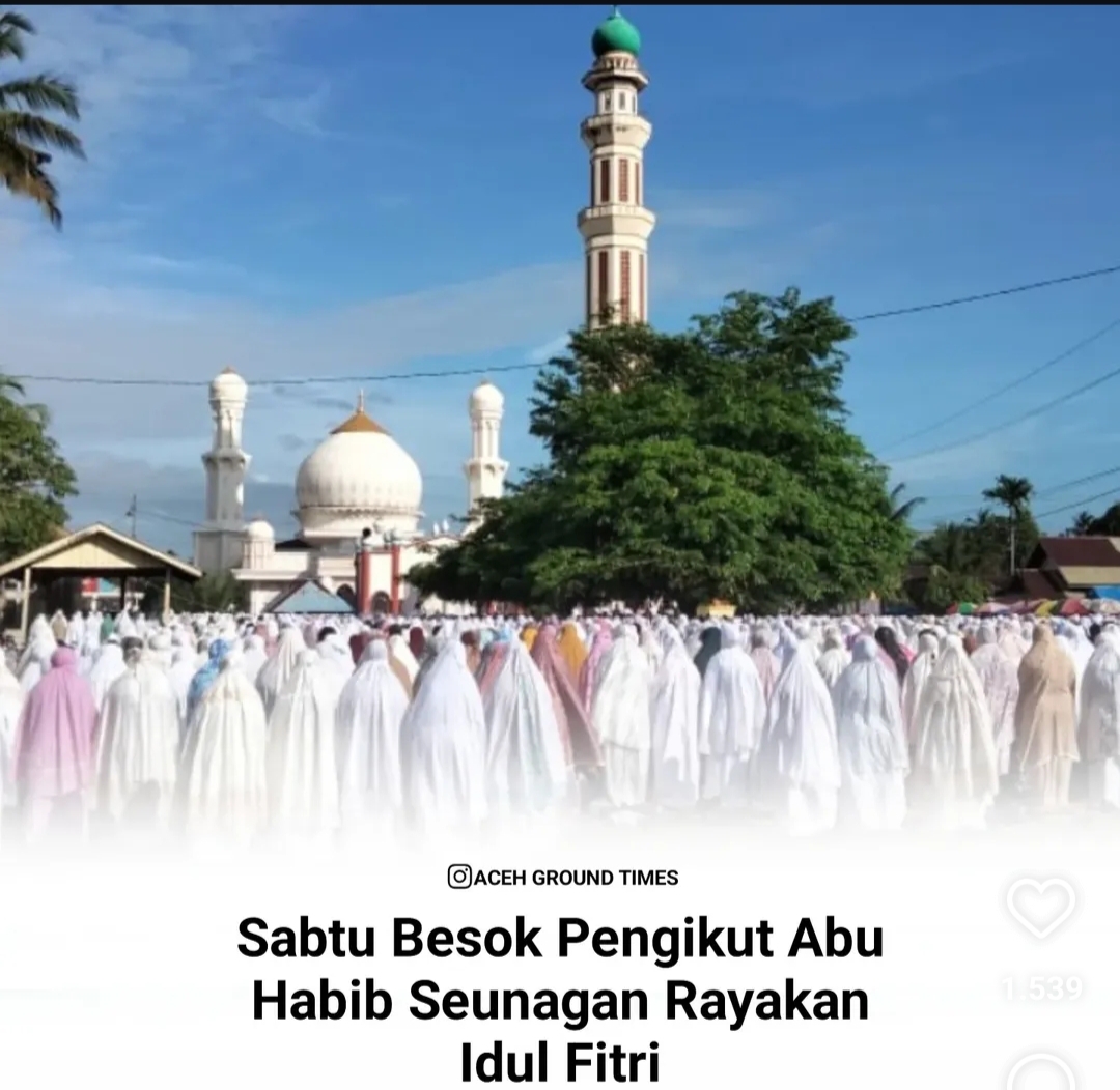 Pengikut Habib Muda Seunagan Sudah Lebaran, Ikuti Rukyatul Hilal ...