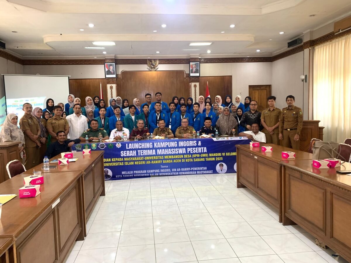 Program KPM UIN Ar-Raniry Luncurkan Kampung Inggris di Sabang, Gandeng Dua PTKIN - AcehGround