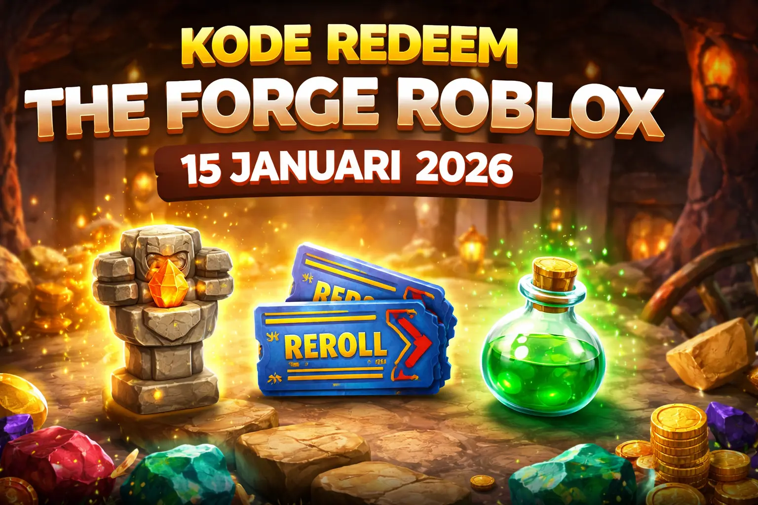 Cara Klaim Kode Redeem The Forge Roblox 15 Januari 2026: Dapatkan ...