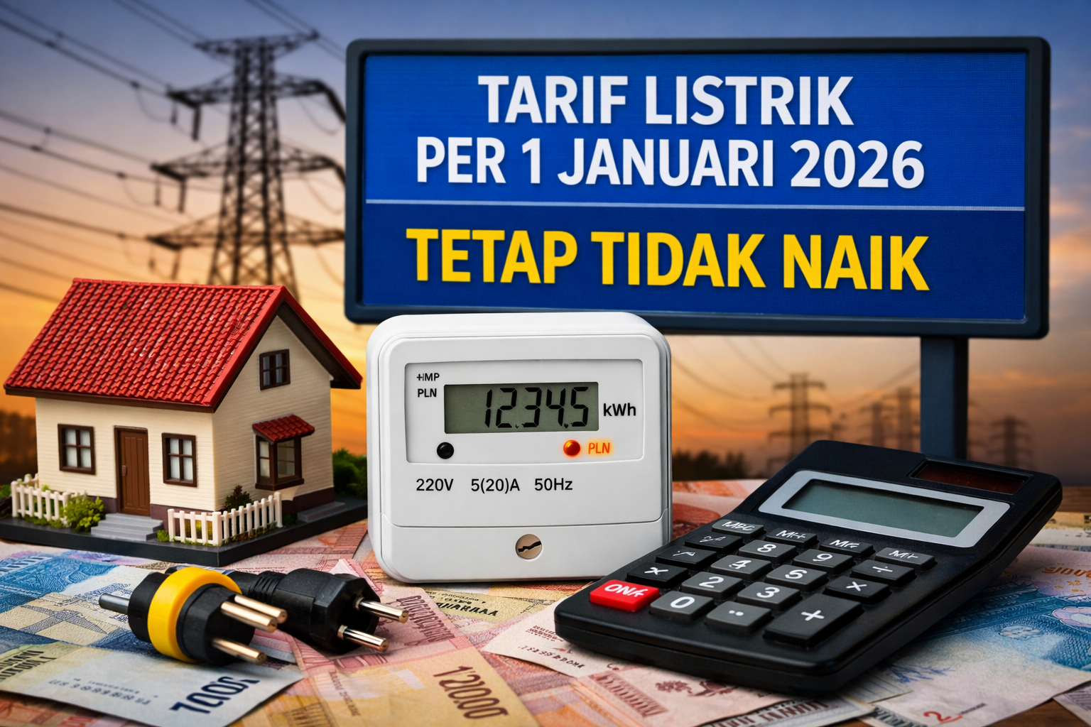 Tarif Listrik PLN per 1 Januari 2026 Tetap, Tidak Naik di Awal Tahun ...
